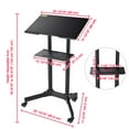 Yescom Mobile Lecterns Podiums Adjustable Height Portable Rolling Table ...