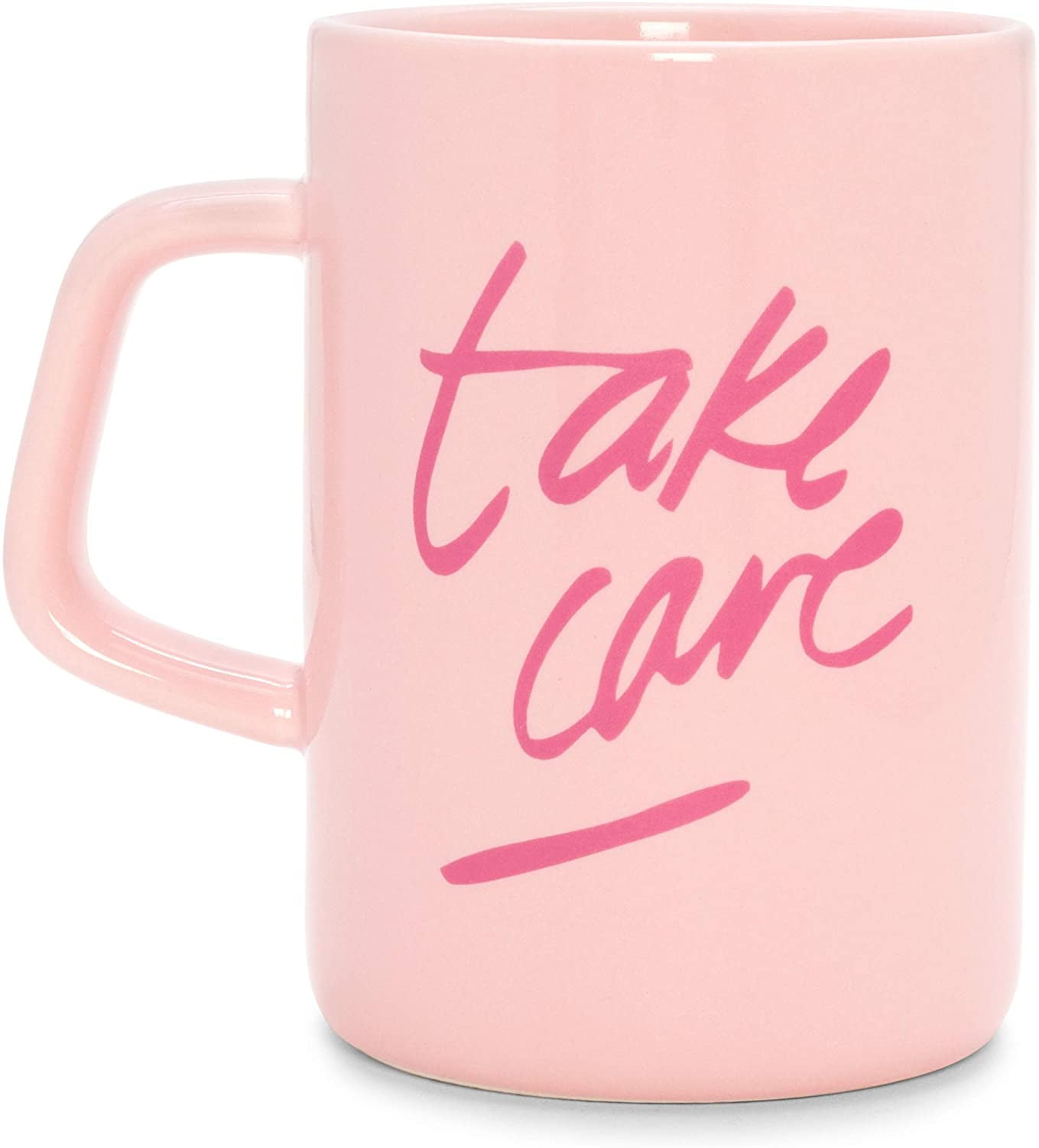 Ban.Do Oversize Big Ceramic Mug, Pink Coffee/Tea Cup Holds 13 Ounces ...