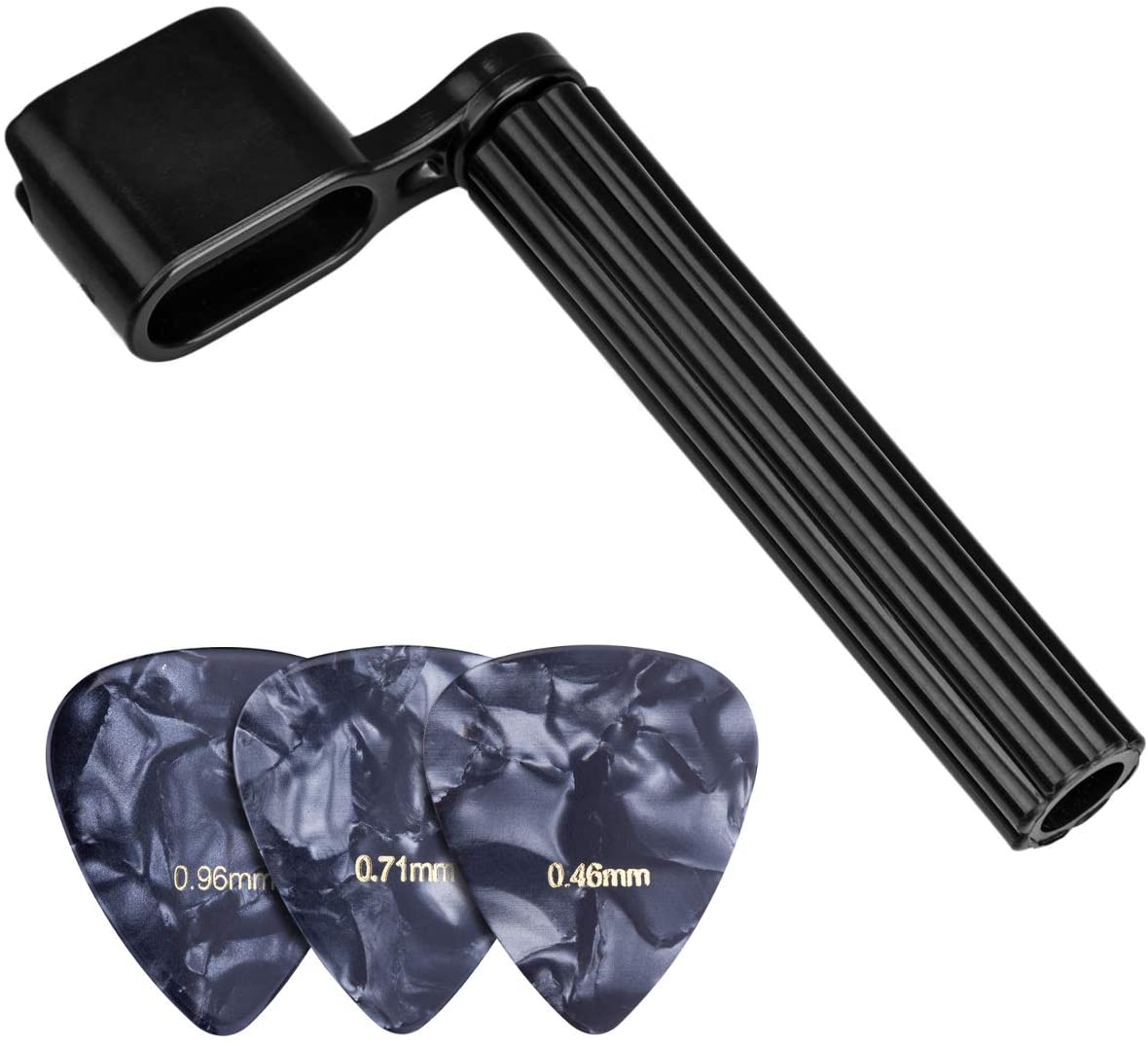 kwmobile String Winder and Guitar Pick Set - 1x Winder for Guitar ...