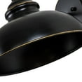 C Cattleya 1-Light Black Outdoor Barn Light with Gold Edges - Walmart.com