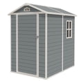 Devoko Garden Storage Shed 6'x4' All-Weather Resin with Reinforced ...
