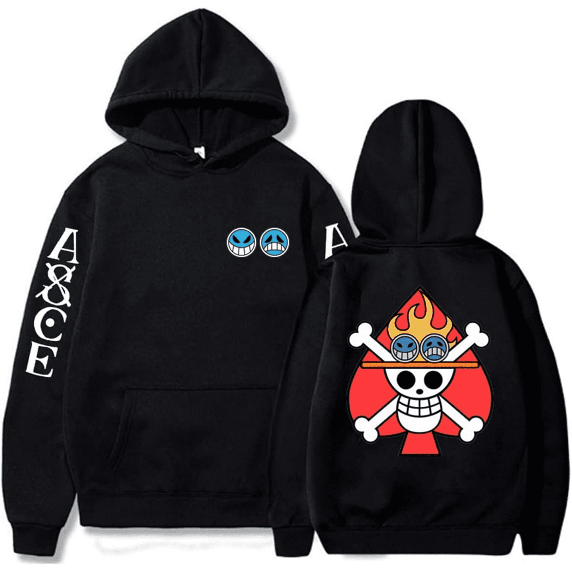 Click here for Thnclzx Portgas· D· Ace Pattern Pullover Anime Hoo... prices