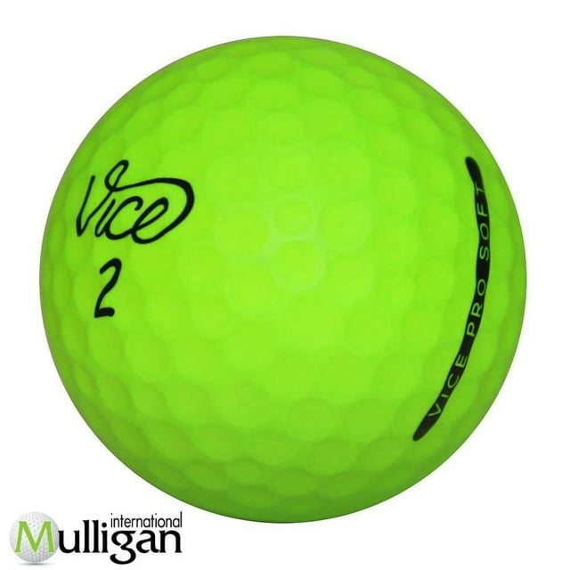 Mulligan - 12 balles de golf récupérées Vice Prosoft Mat 5A Pristine ...