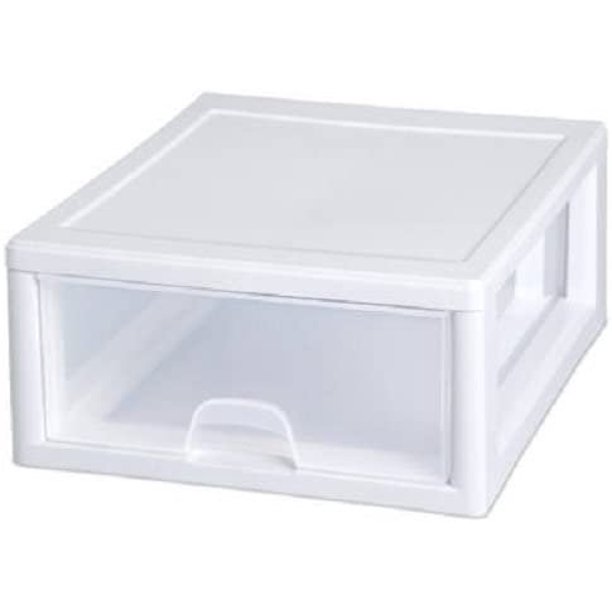 STERILITE 23018006 16 Qt Stacking Storage Drawer/Box - Quantity 12 ...