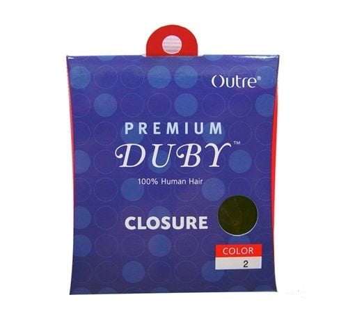OUTRE PREMIUM DUBY CLOSURE TOP PIECE 100% HUMAN HAIR [4/30 MED BROWN ...