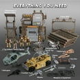 Free Shipping! Joyfy Military Base Toys Set with Army Action Figures ...