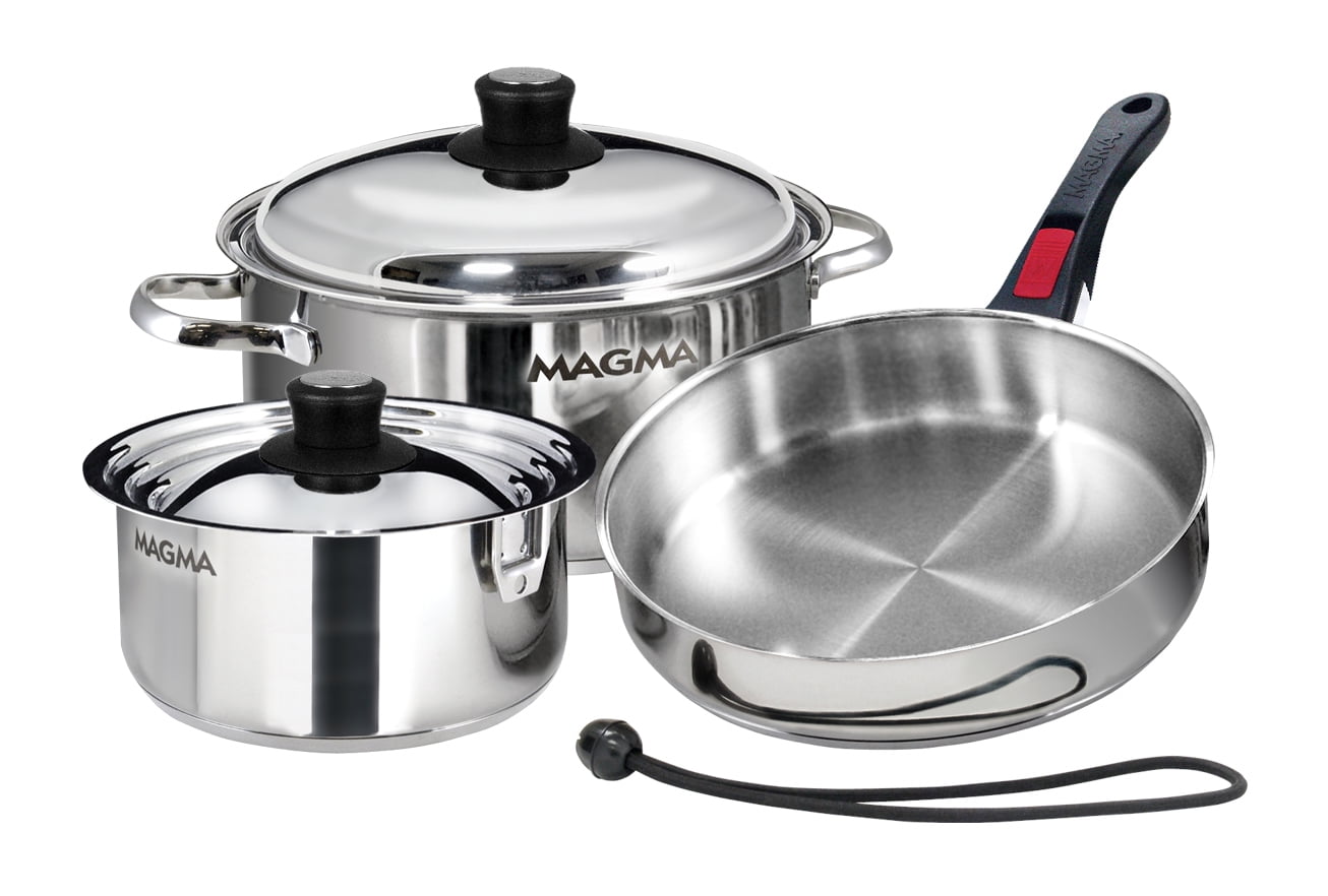 Magma Products Stainless Steel 7 Piece Cookware Set - Walmart.com