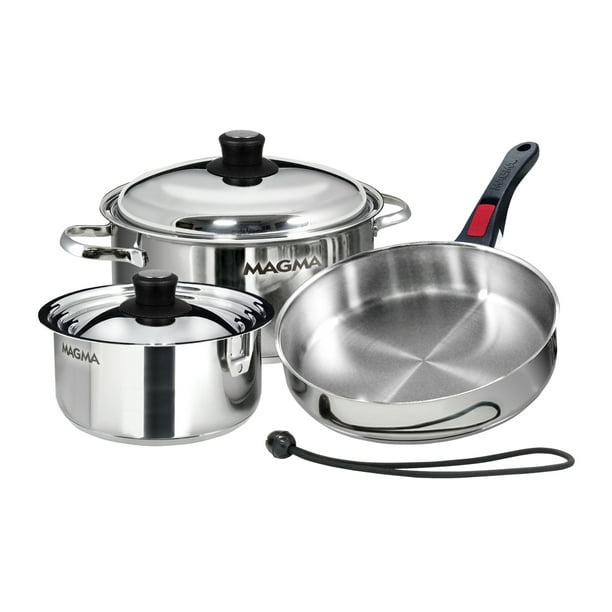 Magma Products Stainless Steel 7 Piece Cookware Set - Walmart.com