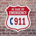 Emergency 911 Phone Shield Sign In Case Of Emergency Call 911 (2 Pack ...