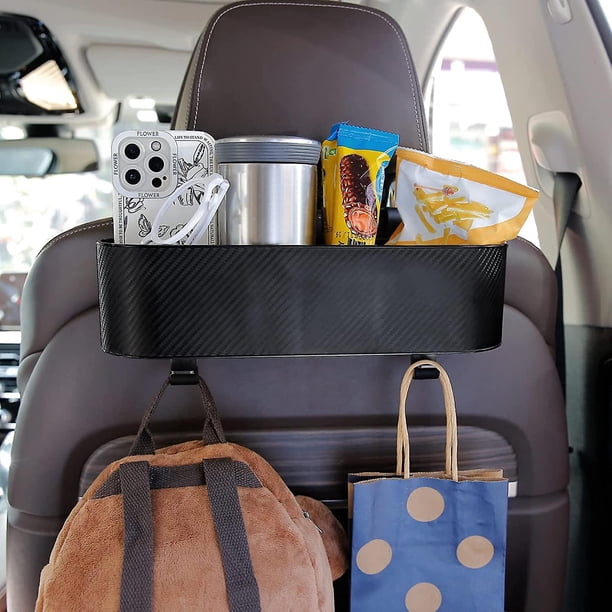 Car Headrest Backseat Organizer, Backseat Storage Box Cup Drink Holders ...