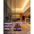 COB LED Strip Lights Warm White, 12V Tape Light 3000K 16.4ft, 2640 LEDs ...
