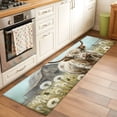 Area Rug 2x6ft Rustic Highland Cow Dandelion Area Rugs Washable Low ...
