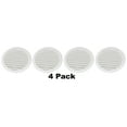(4 Pack) 4" White Round Plastic Louver Soffit Air Vent - Walmart.com