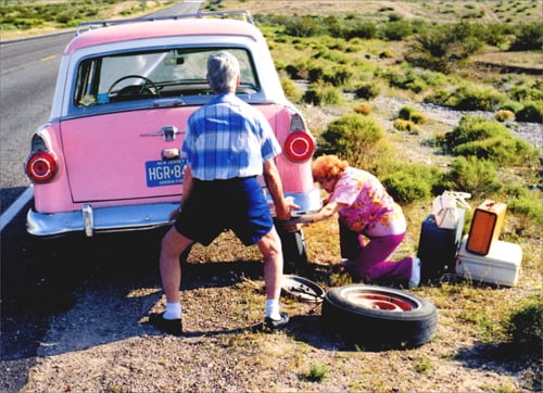 Avanti Press Old Couple Changing Tire Funny / Humorous Wedding ...