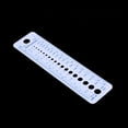 Knitting Needle Gauge Ruler, Plastic, US UK Canada Sizes 2-10mm, Inch ...