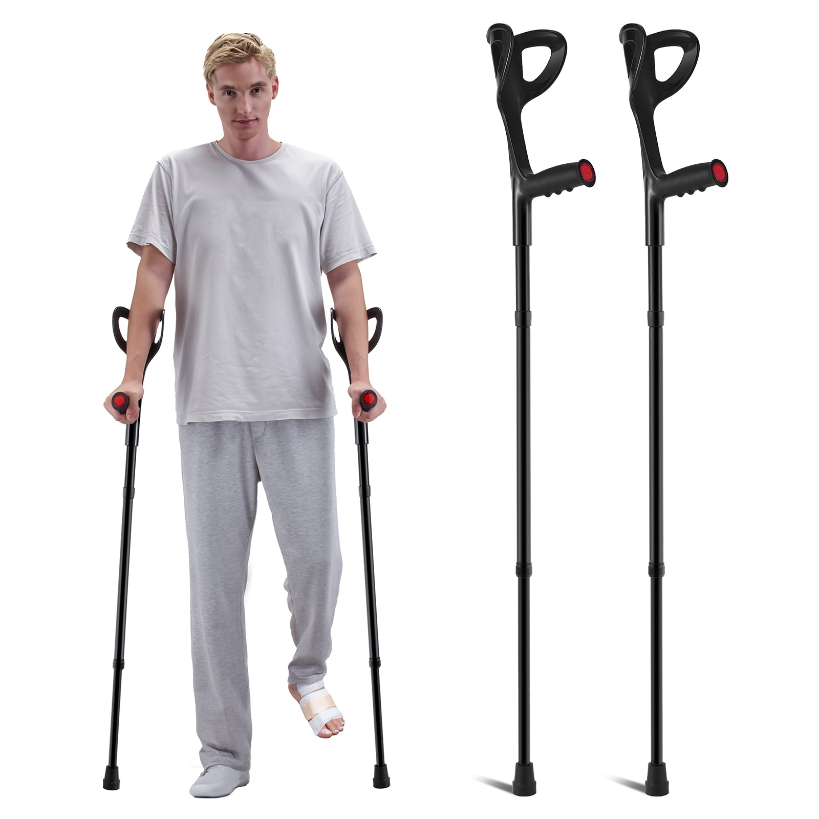 Click here for Vevor Forearm Crutches 10-Level Height Adjustable... prices