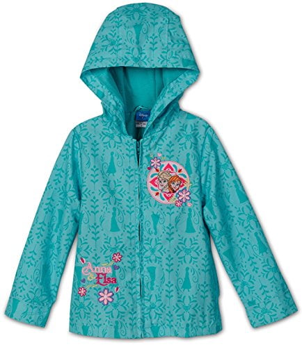 Disney Frozen Little Girls' Windbreaker Hooded Jacket (5/6) ? - Walmart.com