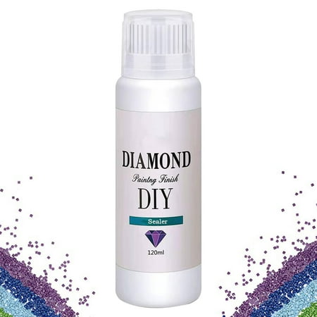 Sealer Glue 120ml Permanent Hold Tools Shine Effect Sealer with Sponge Head Conserver for Puzzle ...