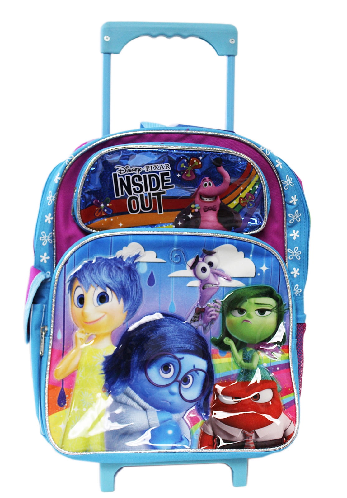 Pixar's Inside Out Purple and Blue Full Size Rolling Backpack (16in ...