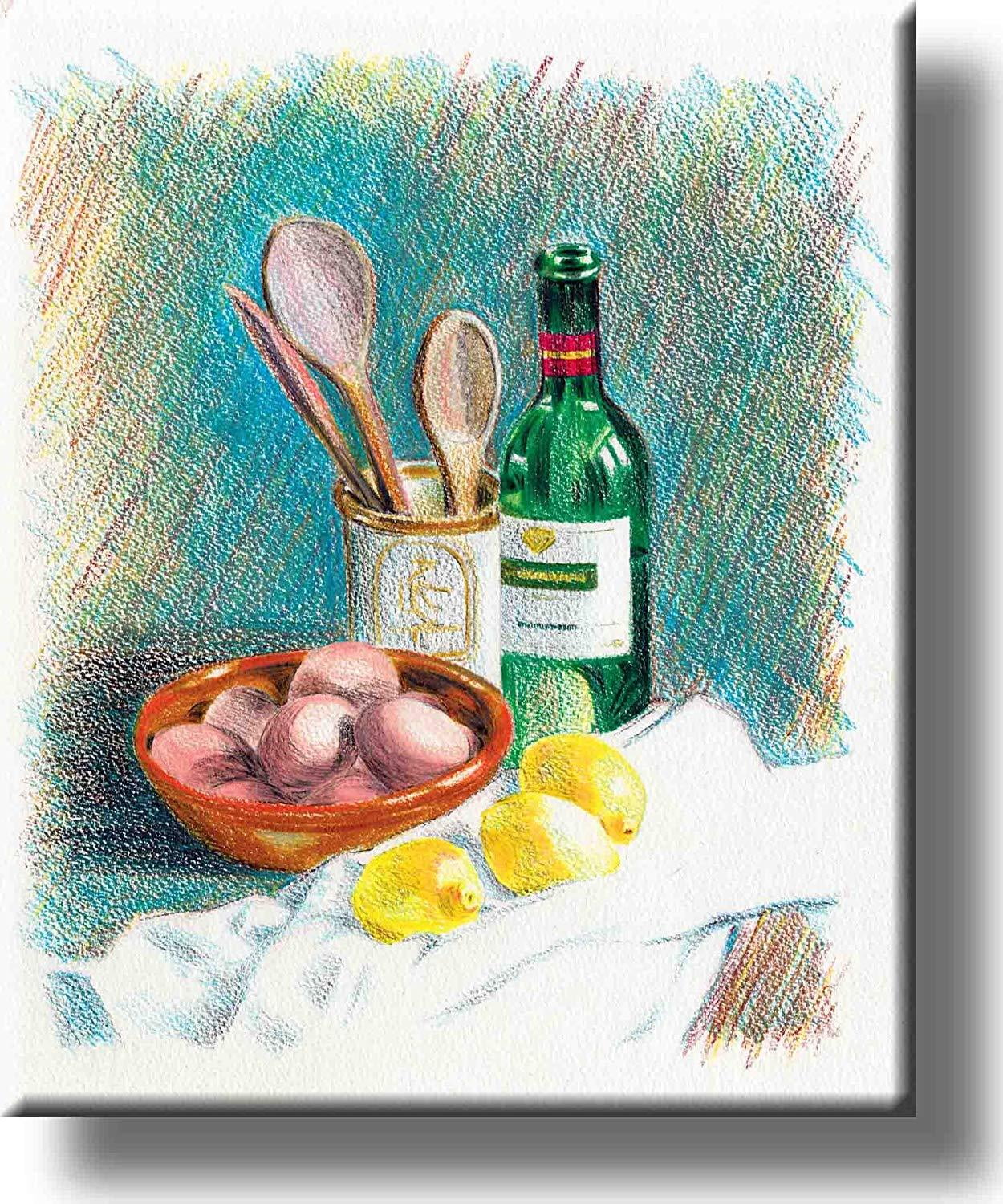 Home Cooking Kitchen Picture on Stretched Canvas, Wall Art decor, Ready ...