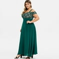Brnmxoke Cocktail Dresses for Women Plus Size Elegant Cold Shoulder ...