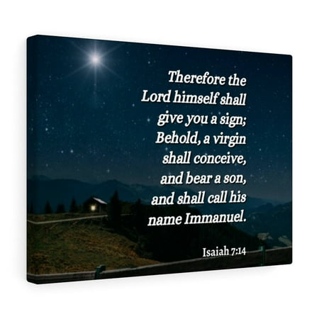 Scripture Walls Immanuel Isaiah 7:14 Bible Verse Canvas Christian Wall ...