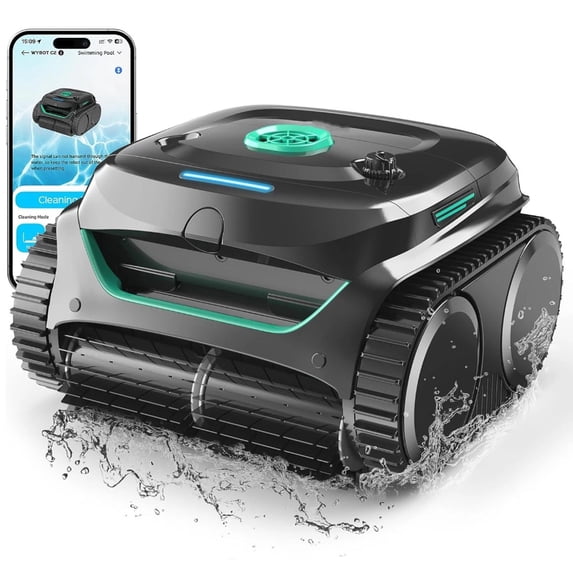 Restored C2 Cordless Robotic Pool Cleaner, Wall Climbing, Waterline ...