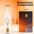 12-Pack Candelabra Light Bulbs 60W Warm White 2700K, 650 Lumen Candle ...