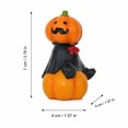 Anmrize Spooky Table Accent, Halloween Mini Pumpkin Decor, Resin Ghost ...