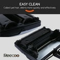 Reecoo Carpet Sweeper Manual for Floor Sweep with Dual Dustbin, Large ...