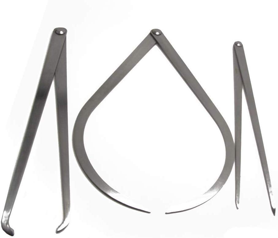 Firm Joint Calipers - Polished Steel, Measurement Device (10" Set ...