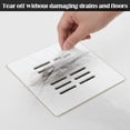 Disposable Shower Drain Hair Catcher Mesh Stickers, 30 Pcs Square ...