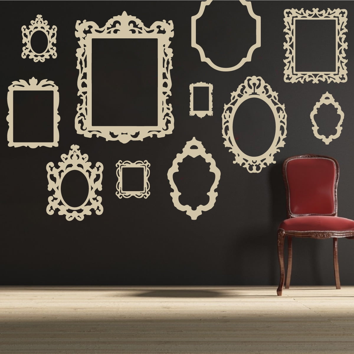 Antique Vintage Decorative Decal Picture Frame Wall Art Stickers ...