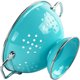 Multi-Purpose 1 Quart Colander/Strainer, Turquoise - Walmart.com