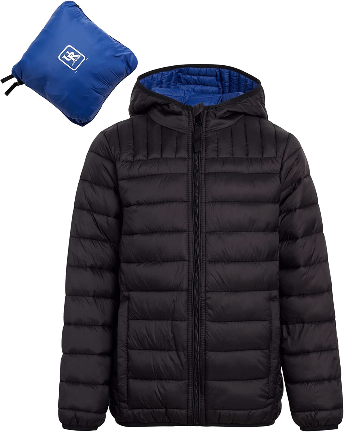 URBAN REPUBLIC Boys' Winter Jacket - Packable Water Resistant Bubble ...