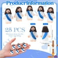 25 Pcs Little Jesus Figures Original Design Jesus Love You Mini Rubber ...