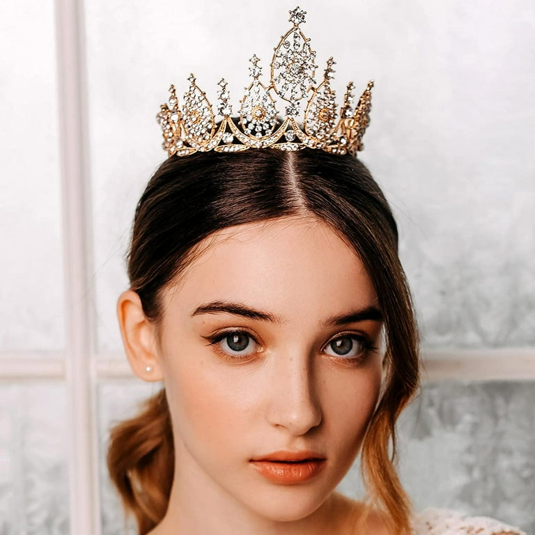 Gold Tiara Prom 3 Designs Fashion Crystal Wedding Bridal Tiara Crown