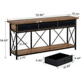 Tribesigns 70.8" Console Table with 3 Drawers, Farmhouse Entryway Table ...
