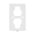 ENERLITES Screwless Duplex Wall Plate, Receptacle Outlet Cover ...