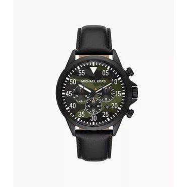 Michael Kors Men's Gold-Tone Chronograph Watch, 44mm Case, Stainless ...