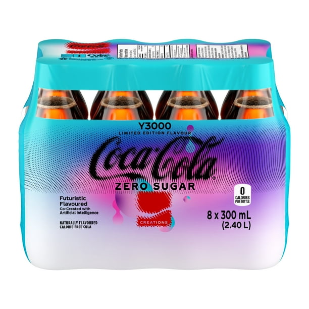 Coca-Cola Zero Sugar Y3000 Bottles, 300 mL, 8 Pack, 8 x 300 mL - Walmart.ca