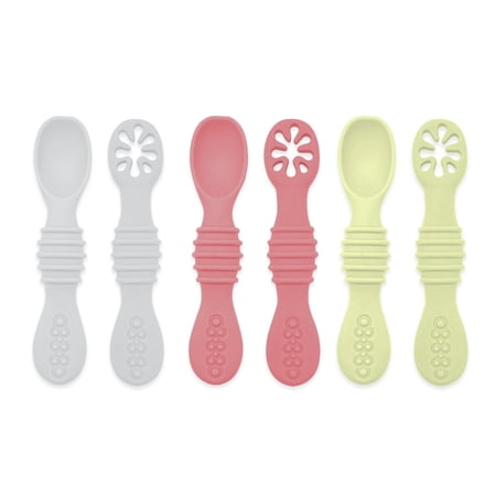 3 sets of baby silicone rice paste spoons, soft-headed spoons for ...