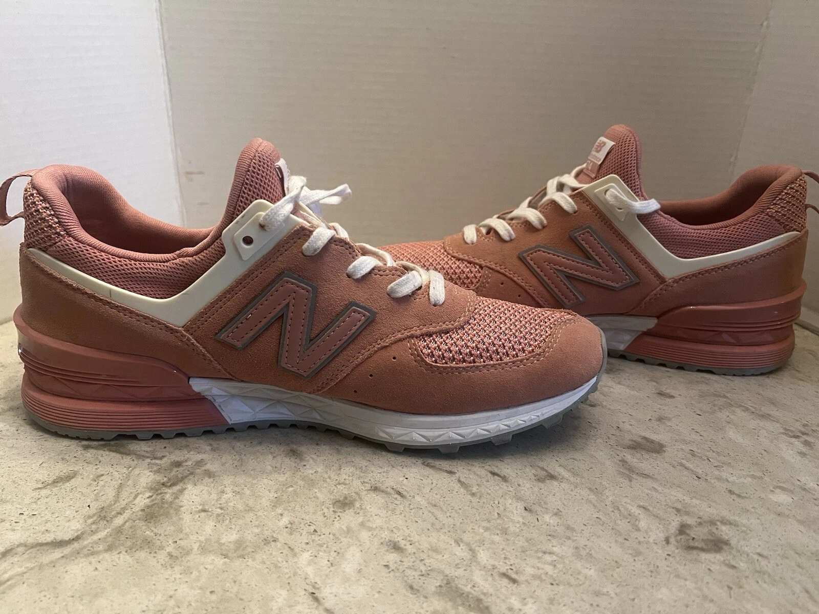New Balance 574 Sport Dusted Peach - MS574STP Sz 10.5 Mens Mint ...