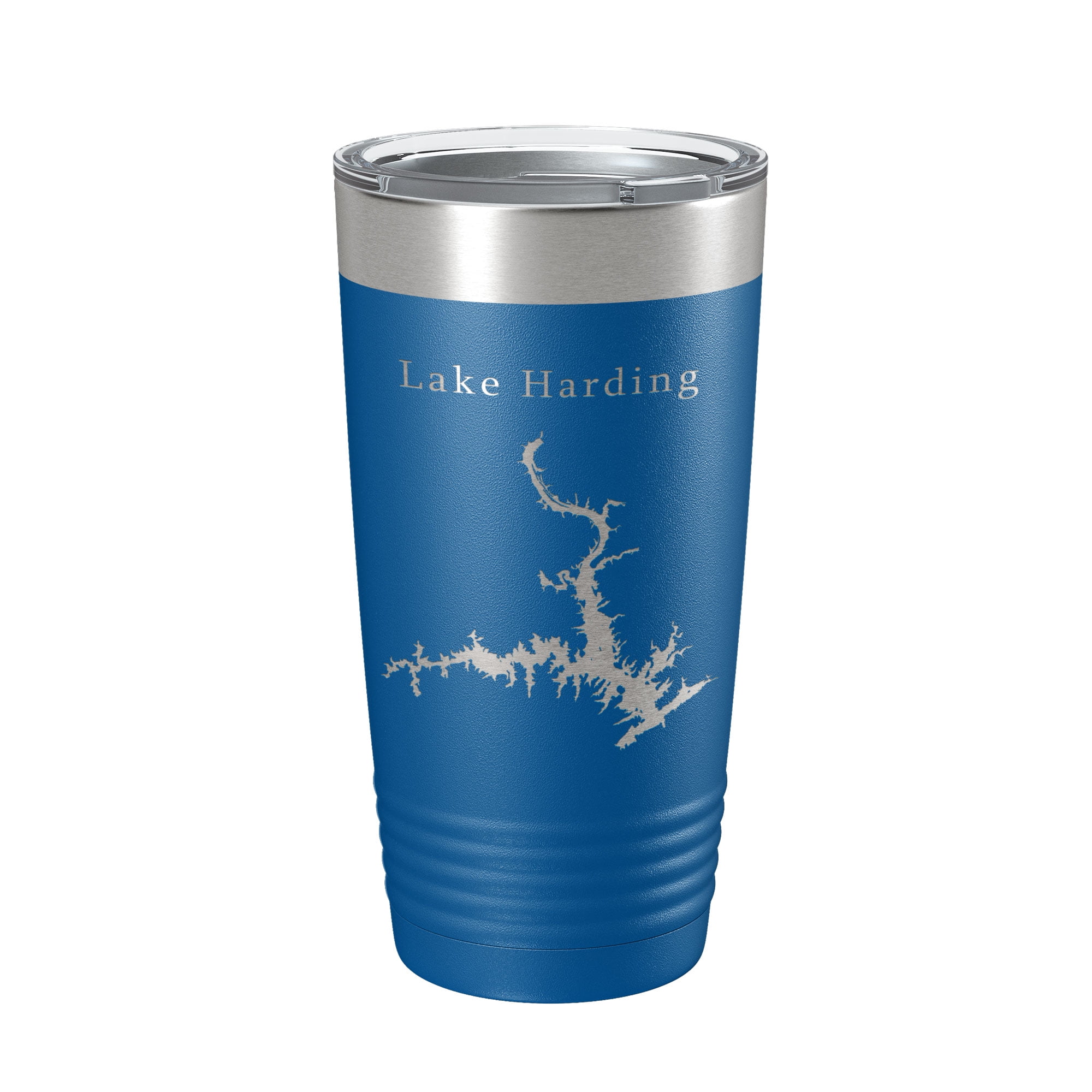 Lake Harding Map Tumbler Travel Mug Insulated Laser Engraved Coffee Cup ...