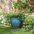 Ceybo Southern Patio CRM-090786 Peyton Medium 11.8 in. Dia Blue Ceramic ...