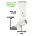 Wrangler Men's Ultimate Durable Work Socks, Crew Socks for Men, White ...