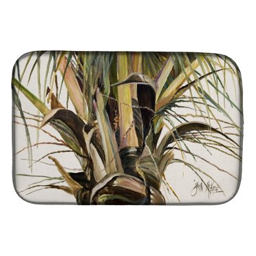 Caroline's Treasures Palm Tree Dish Drying Mat - Walmart.com