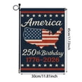 4th of July Garden Flag 1776-2026 USA 250th Anniversary Bicentennial ...