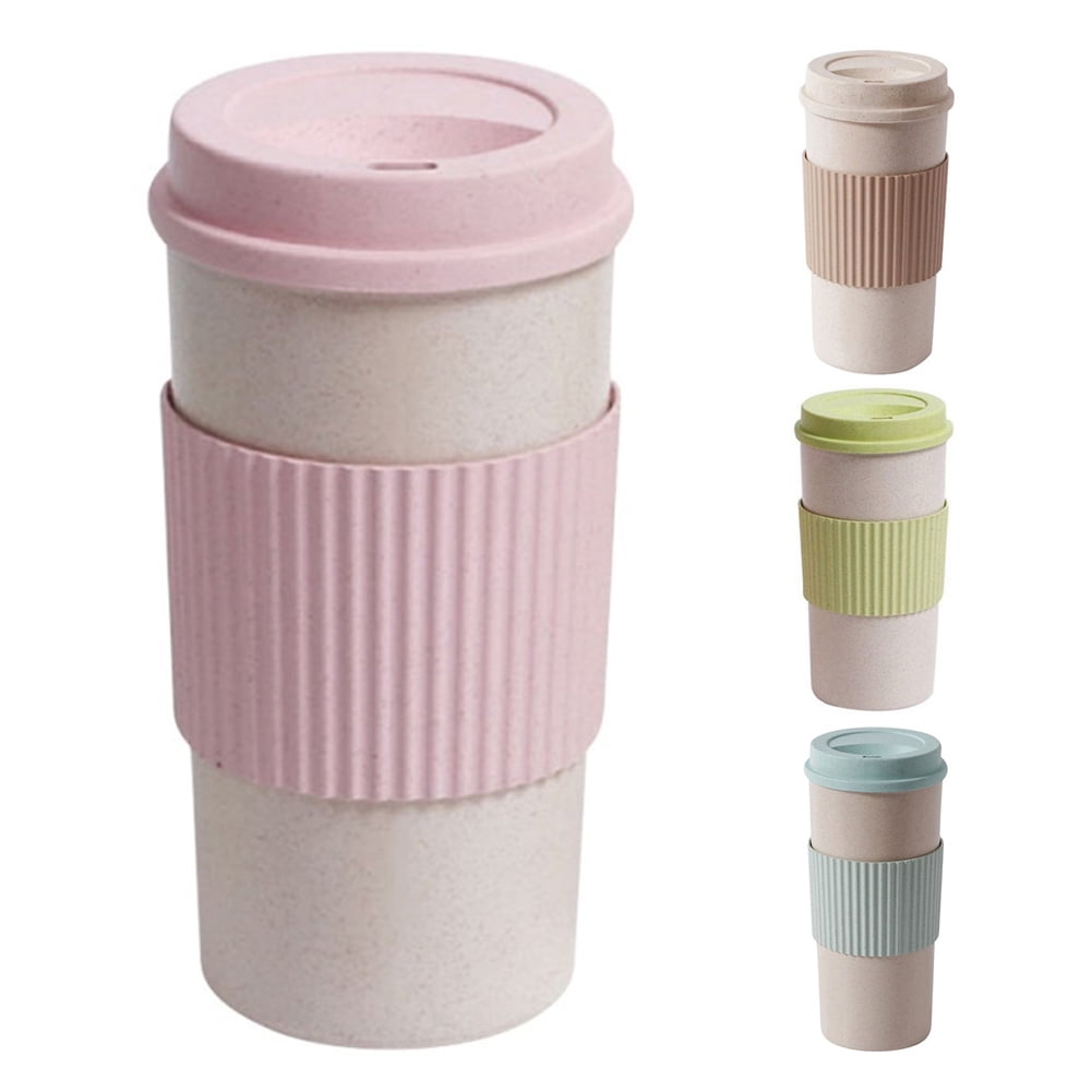350ml/450ml/550ml Modern Coffee Cup with Protective Sleeve Reusable ...