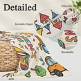 Beige Children's Day Throw Pillow Cover 20 x 36 Inch Decorative Pillow ...